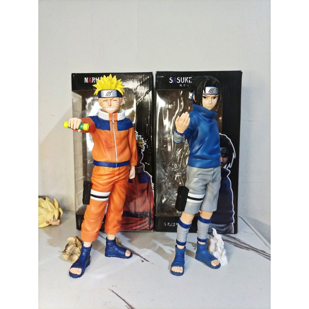 UZUMAKI NARUTO & UCHIHA SASUKE KID 26cm | Shopee Philippines