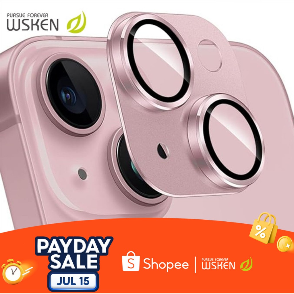 Wsken for iPhone 15/15Plus15ProMax Camera Lens Protector HD Tempered ...