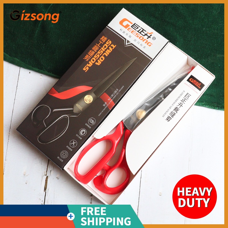 Red Tailor's Scissors Cloth Cutting Professional Home Handmade Clothing ...