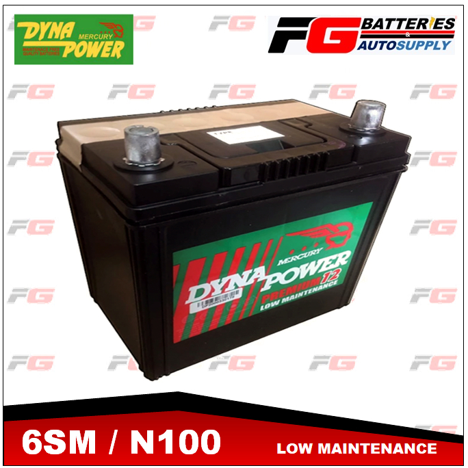 DYNA POWER 6SM / N100L PREMIUM LOW MAINTENANCE BATTERY(NO SOLUTION ...