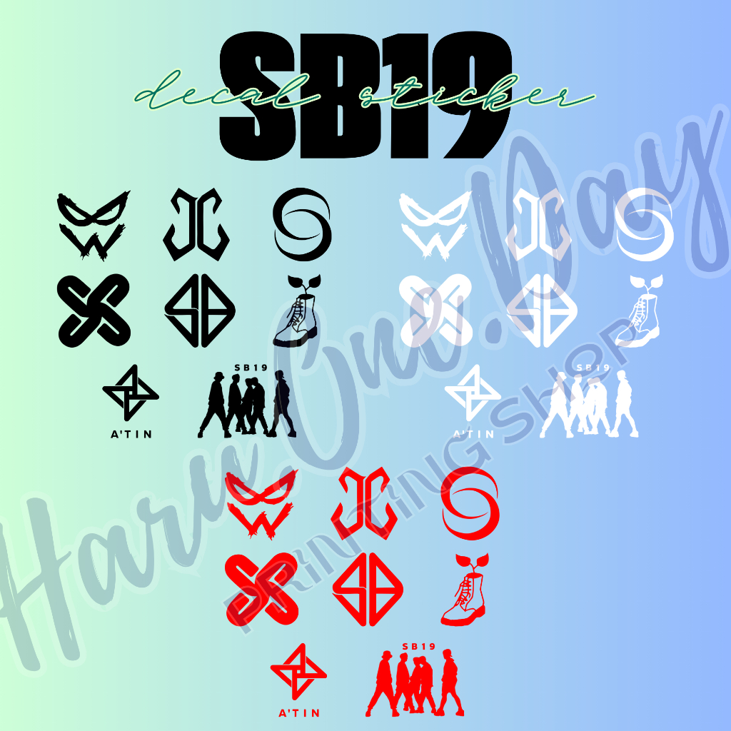 SB19 Logo Decal Sticker Waterproof | Shopee Philippines