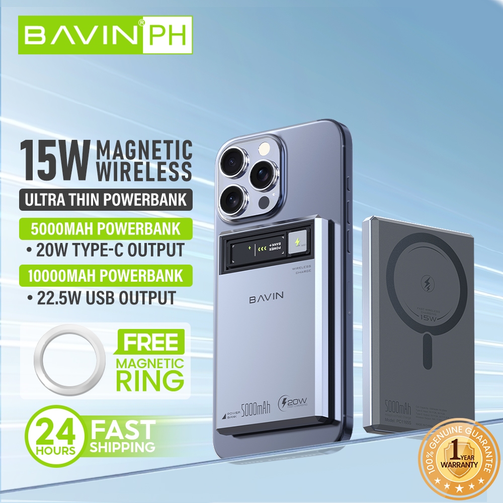 BAVIN PC1165 5000mAh / PC1166 10000mAh Fast Charging Ultra-Thin ...