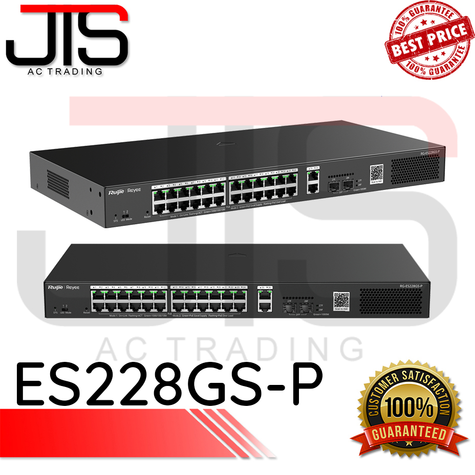 ES228GS-P 28-Port Gigabit Smart Cloud Managed PoE Switch | Shopee ...