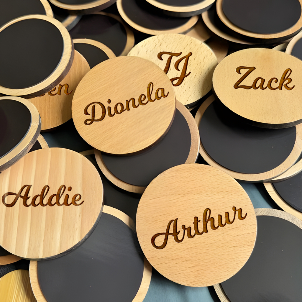 Personalized Engraved WoodenBamboo Laser Ref Magnet Fridge Perfect for ...