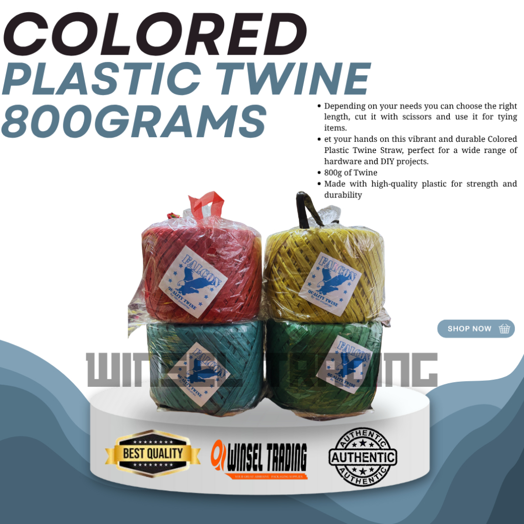 800 Grams Colored Plastic Twine Tali Straw | Shopee Philippines