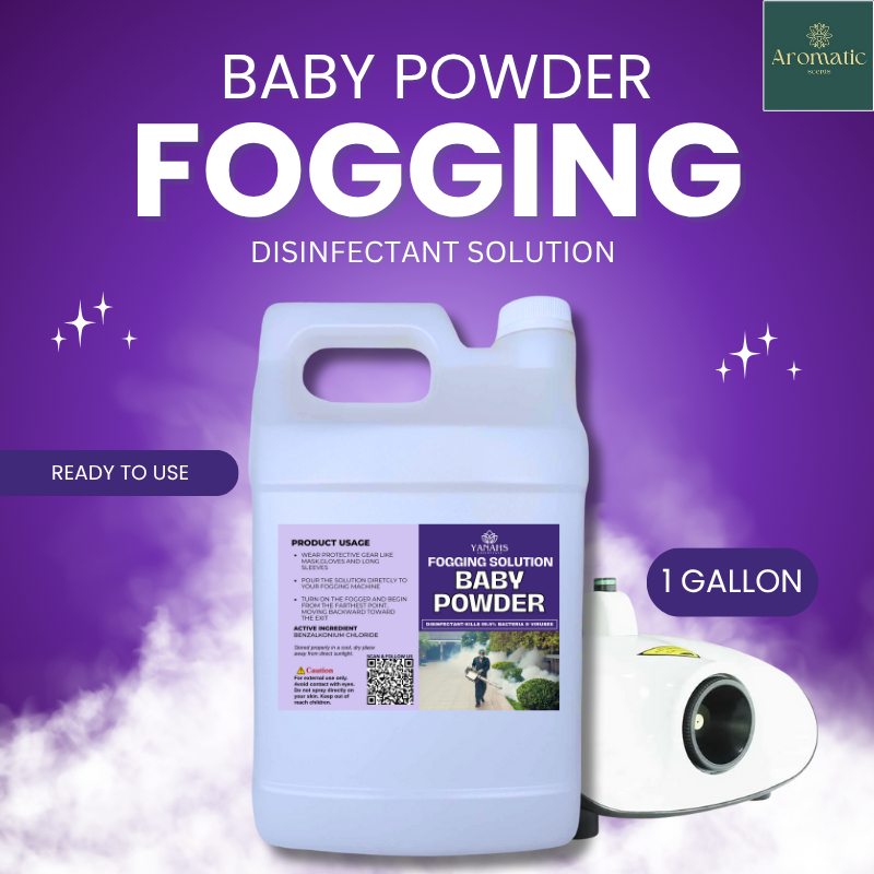 Baby Powder 1 Gallon Fogging Solution -Disinfectant & Deodorizer ...