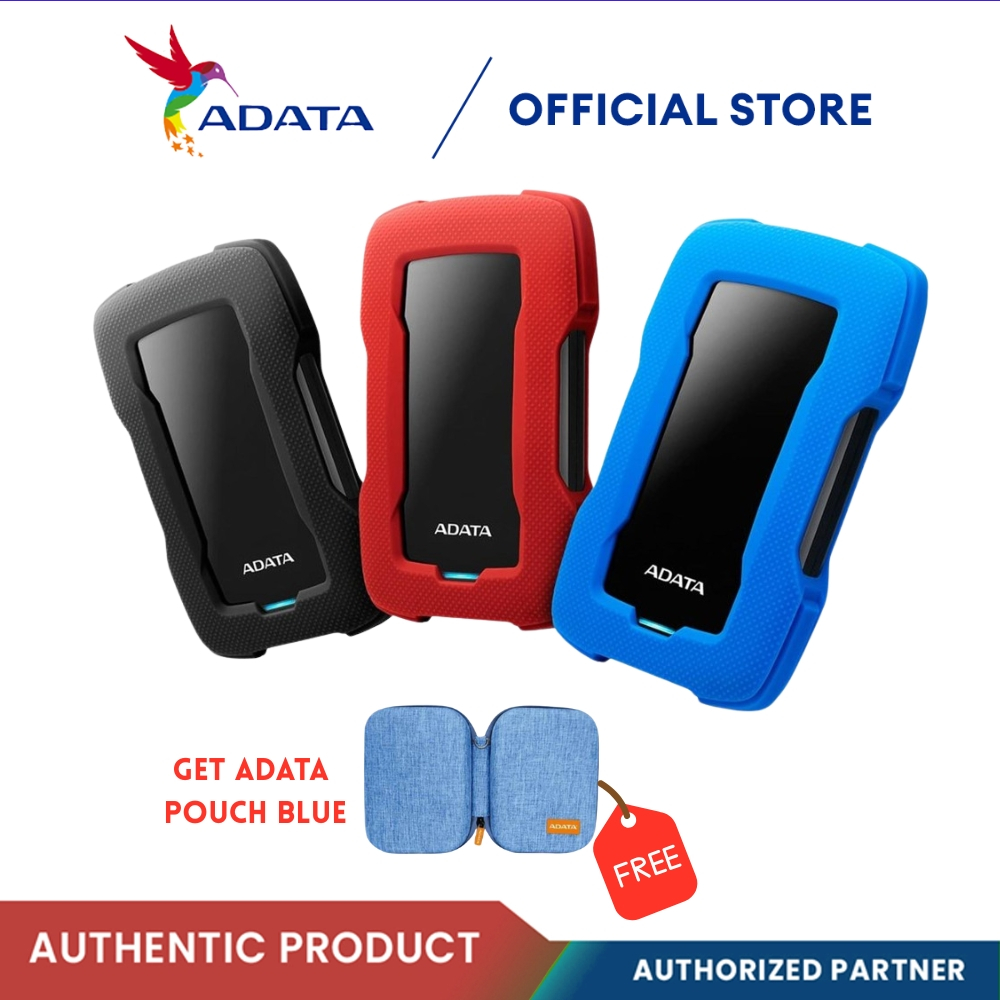 ADATA HD330 1TB 2.5" DURABLE USB 3.2 Shock-Resistant Portable HDD External Hard Drive | Shopee ...
