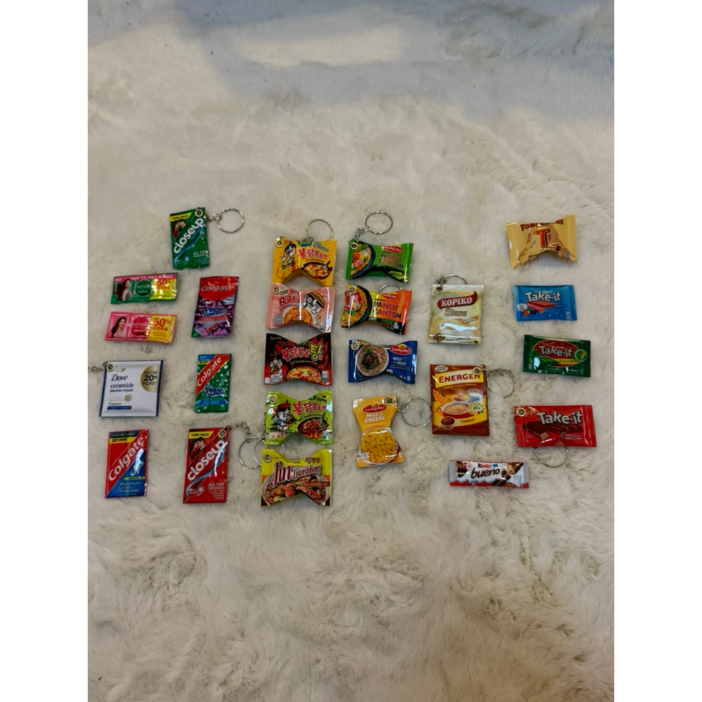 Pinoy Snacks Miniature Chichirya Keychain by IdolFindsPH Cndm Noodles ...