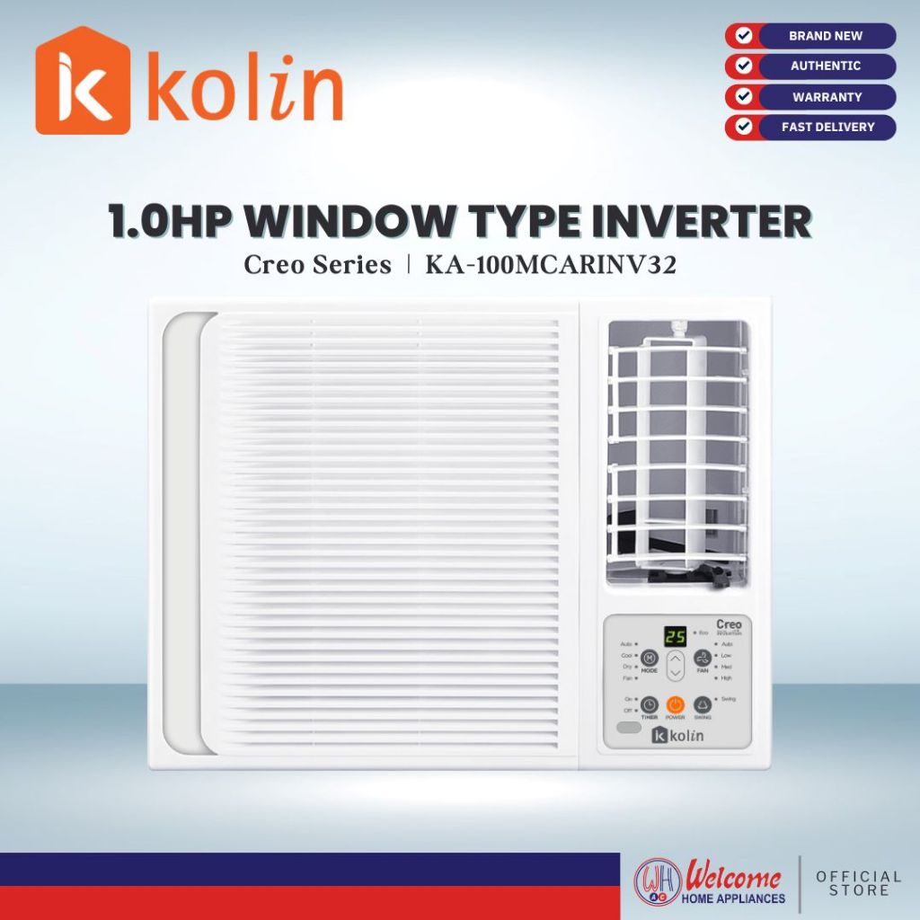 Kolin 1.0hp Creo Series Window Type Full DC Inverter Aircon (KA ...