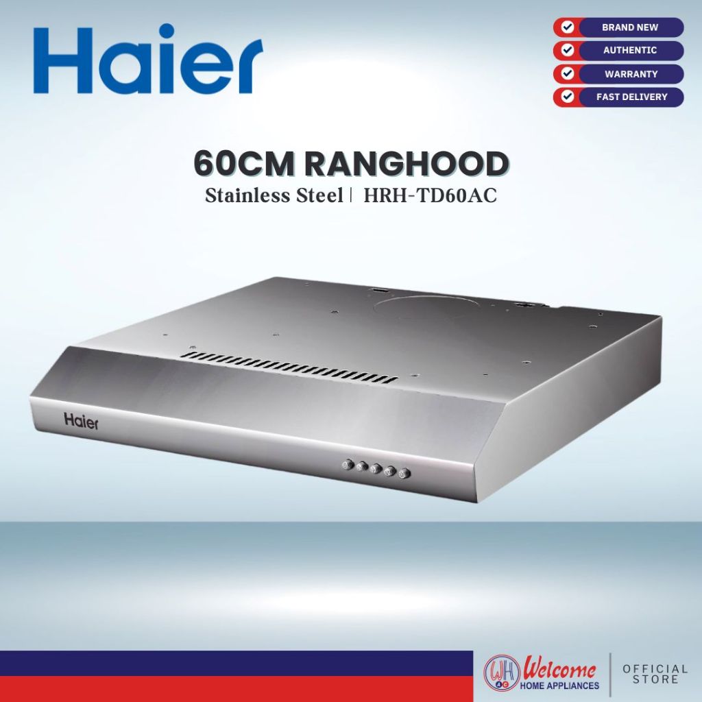 Haier Range Hood 60cm Stainless Steel HRH-TD60AC | Shopee Philippines