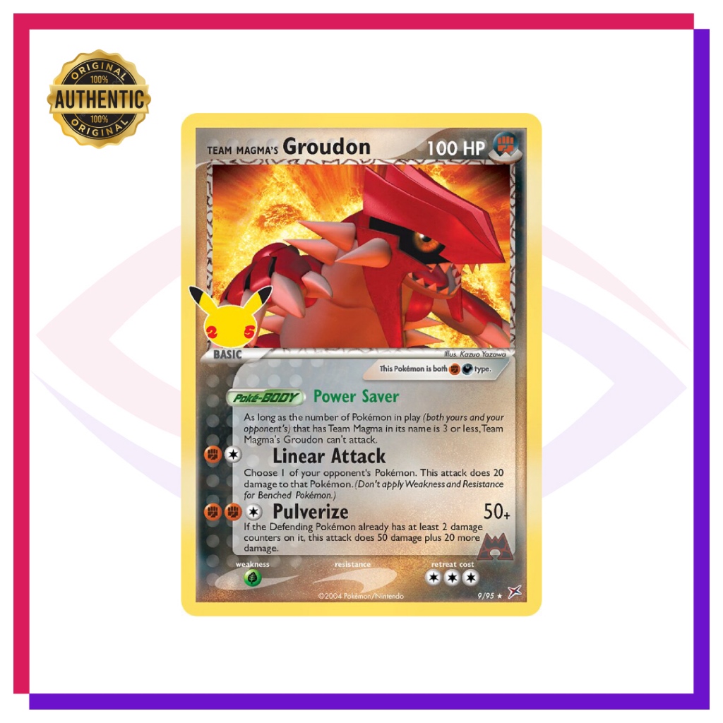 [Pokemon] Team Magma's Groudon (Team Magma vs Team Aqua) | Celebrations ...