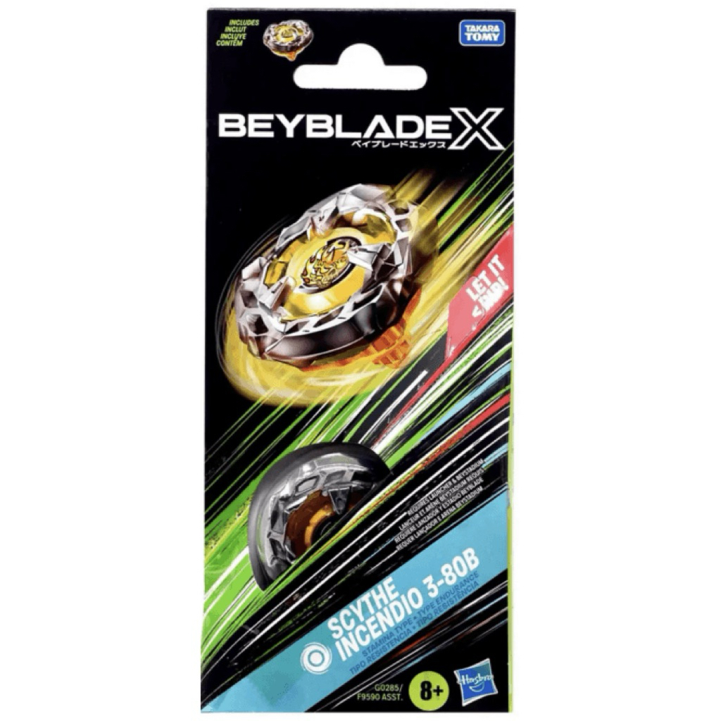 Beyblade X Scythe Incendio 3-80B Booster - Hasbro | Shopee Philippines