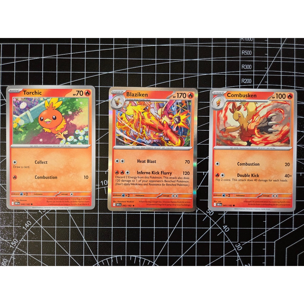 [Set] Torchic, Combusken and Blaziken - Destined Rivals - Pokemon Card ...