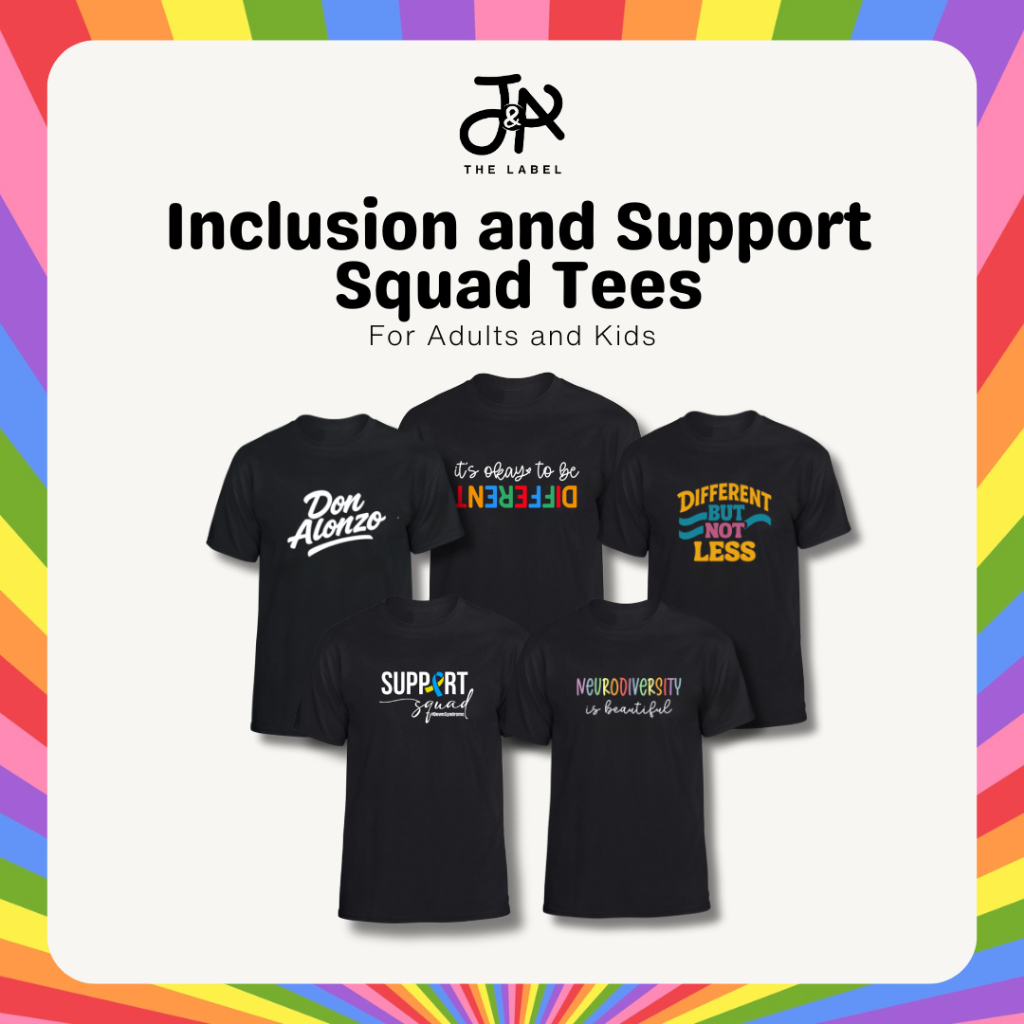 Inclusion and Squad Tees in BLACK| Adults and Kids | J&A The Label ...