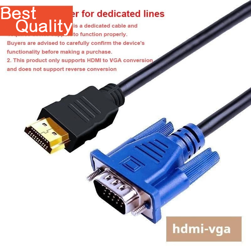 [Shopee Choice]1080P HDMI to VGA Converter Audio Male to Male Adapter ...