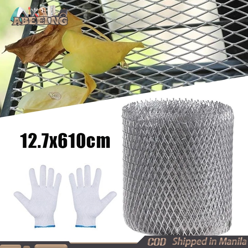 Heavy Duty Gutter Guard Mesh 12.7x610cm Metal Anti Clog Bird Proof For ...