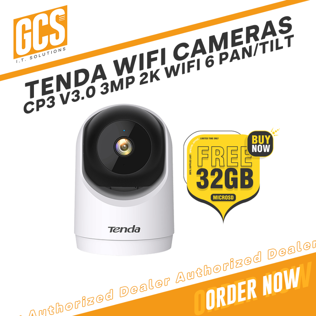 Tenda CP3 V3 3MP 2K Wifi 6 Pan/Tilt Indoor Wi-fi Camera | Shopee Philippines