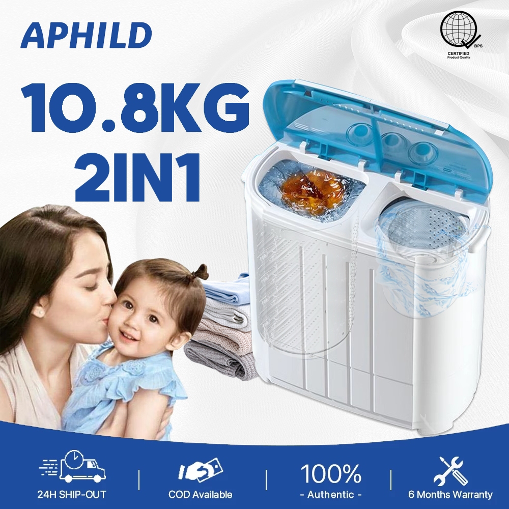 10.8KG Double Barrel Mini Washing Machine | Shopee Philippines