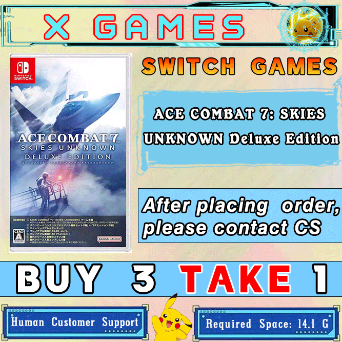 ACE COMBAT 7: SKIES UNKNOWN Deluxe Edition Nintendo Switch Game （BUY 3 ...
