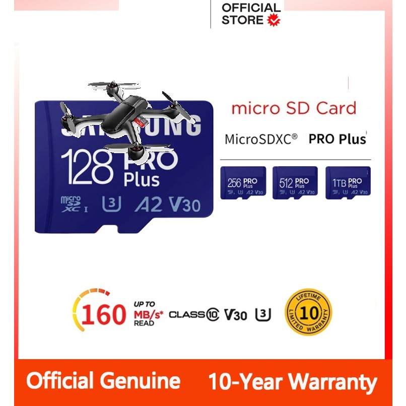 S ams ung PRO Plus Micro SD Card 1TB 512GB 256GB 128GB UHS-I U3 V30 A2 Storage Card | Shopee ...