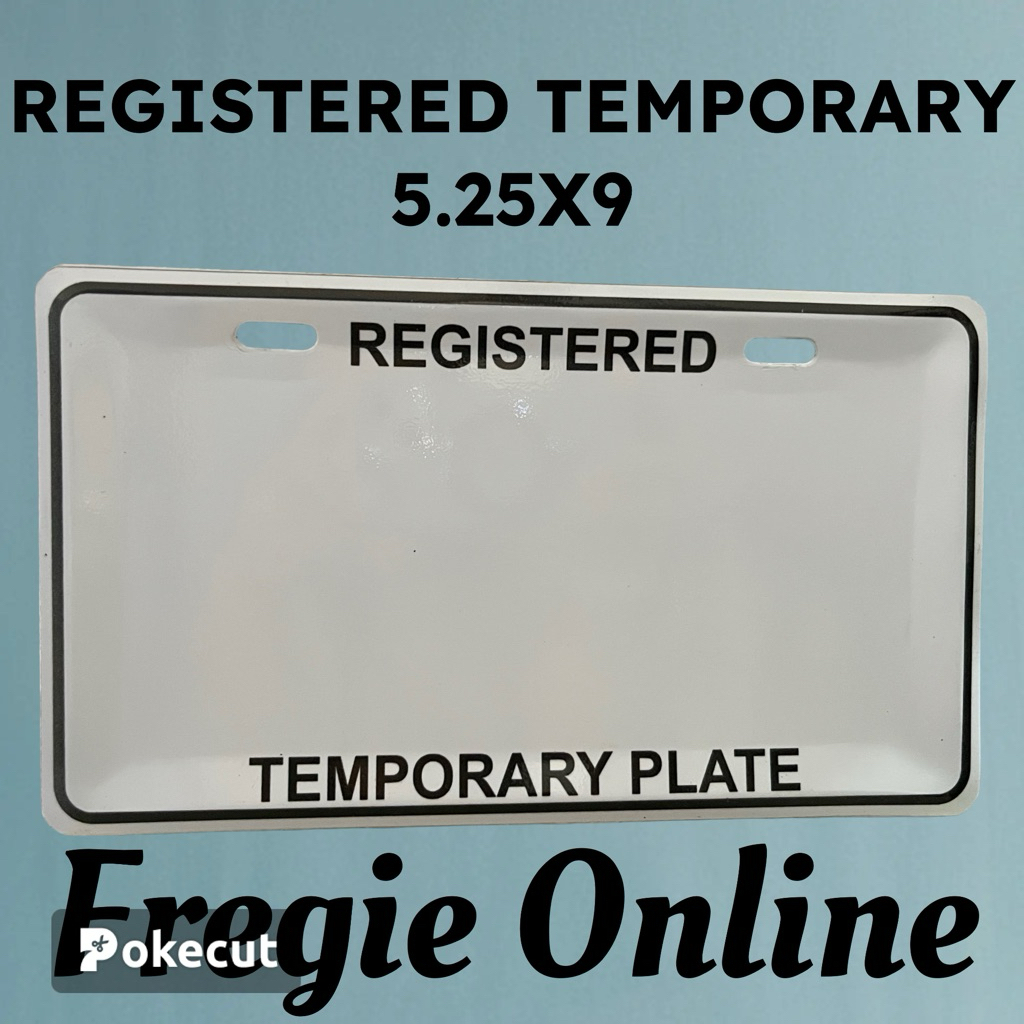 Shop temporary plate for Sale on Shopee Philippines
