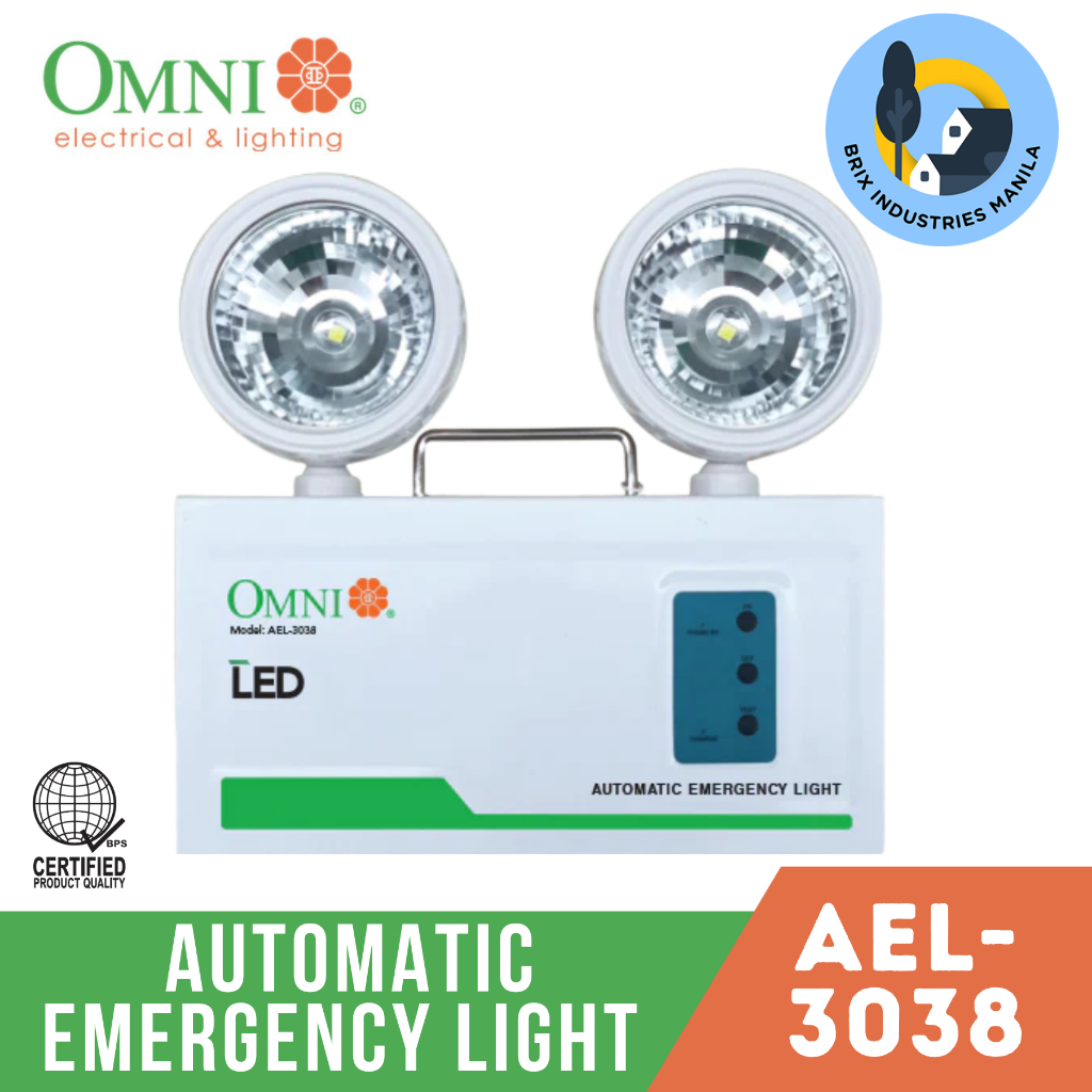 Omni LED Automatic Emergency Light AEL-3038 with Overcharging Protection System | Shopee Philippines