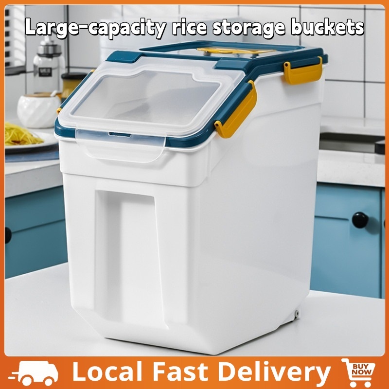 10/15/25 KG Rice Bucket rice dispenser 25 kg storage rice storage rice ...