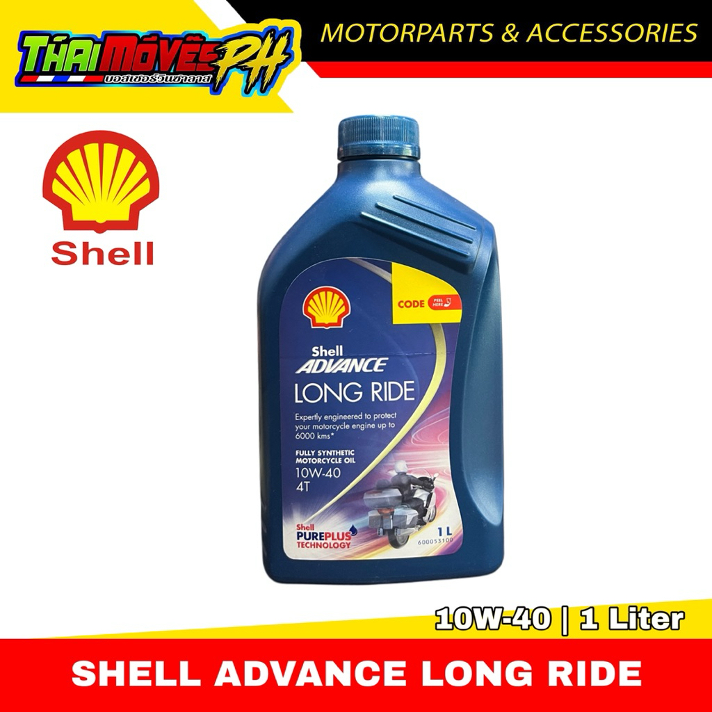 Shell Advance Long Ride 10W40 1L Fully Synthetic Oil | Shopee Philippines