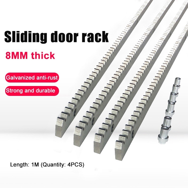 【4pcs x 1m 】8mm Sliding Gate Opener Close Rack 8mm x100cm heavy duty ...
