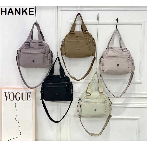 HANKE Sling Bag Hand Bag Cotton Nylon Women's Spacious Bag Multi-Pocket ...