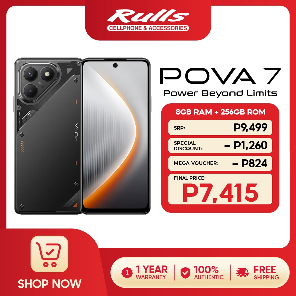 [NEW] TECNO POVA 7 Smartphone | 8GB+256GB | MTK Helio G100 Ultimate ...