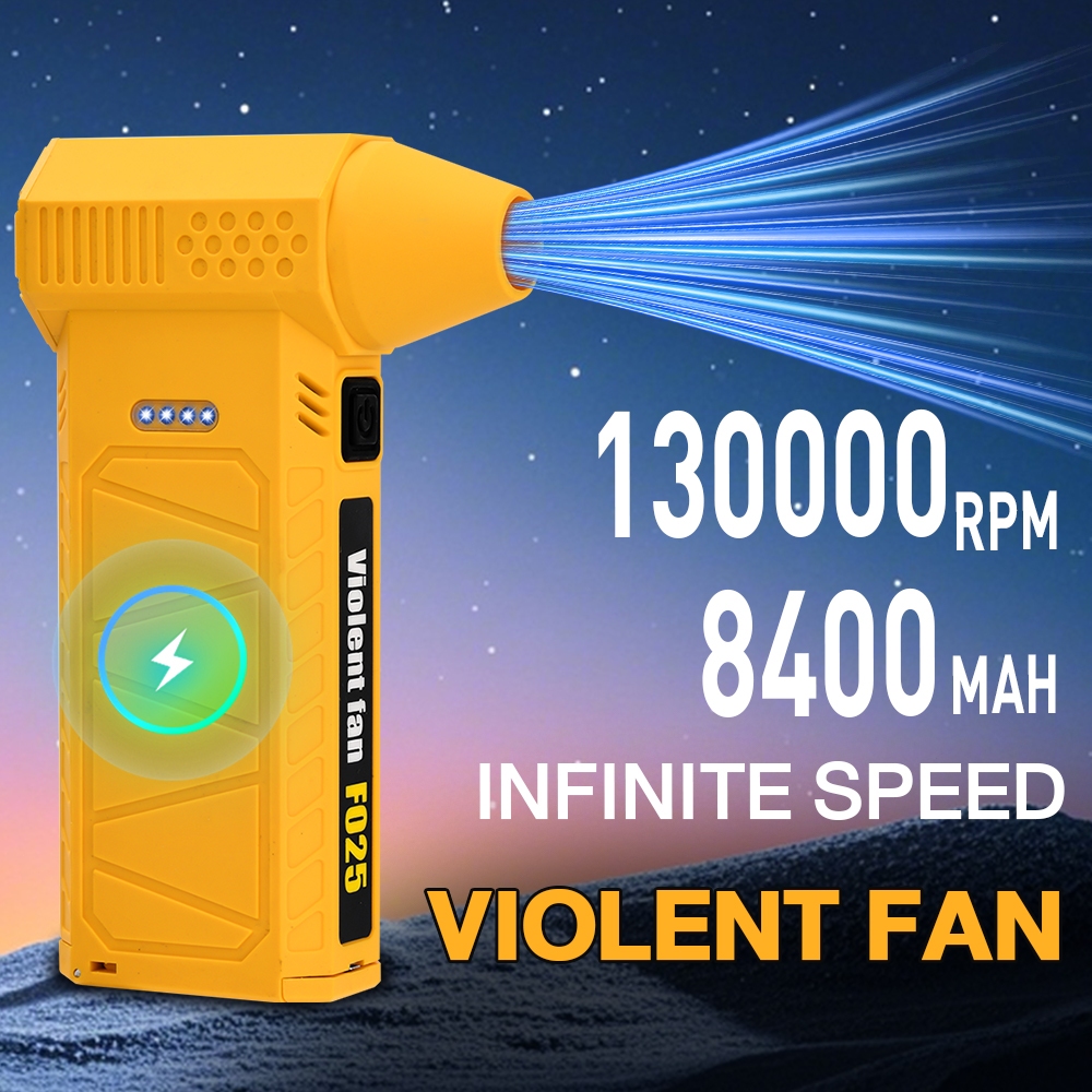 130000 RPM Violent Fan Strong Wind Power Turbo Fan Type-c Charging for ...