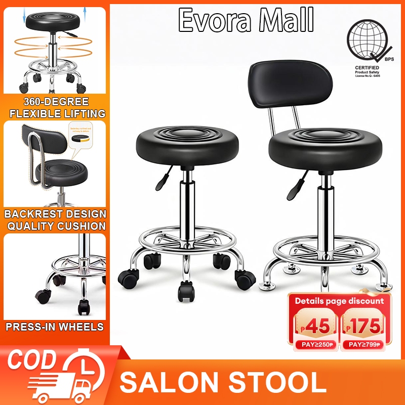 Evora Salon Stool Work Bar Stool Salon Bar Stool SPA Stylist Hydraulic ...