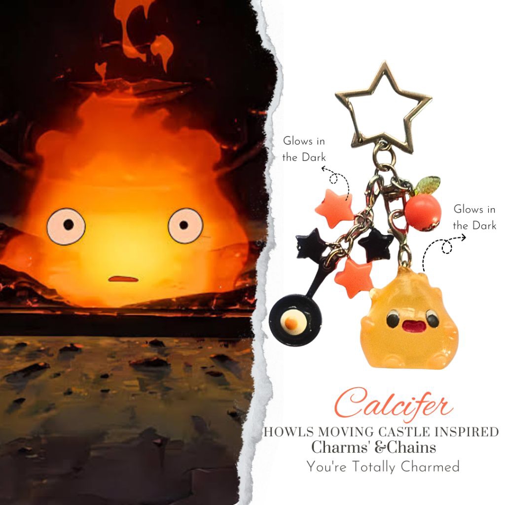 Personalized Customize phone charm cartoon ghibli Calcifer gifts ...