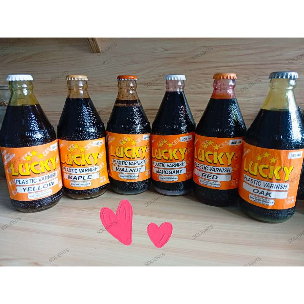 Lucky Plastic Varnish 350ml for wood and etc. | Shopee Philippines