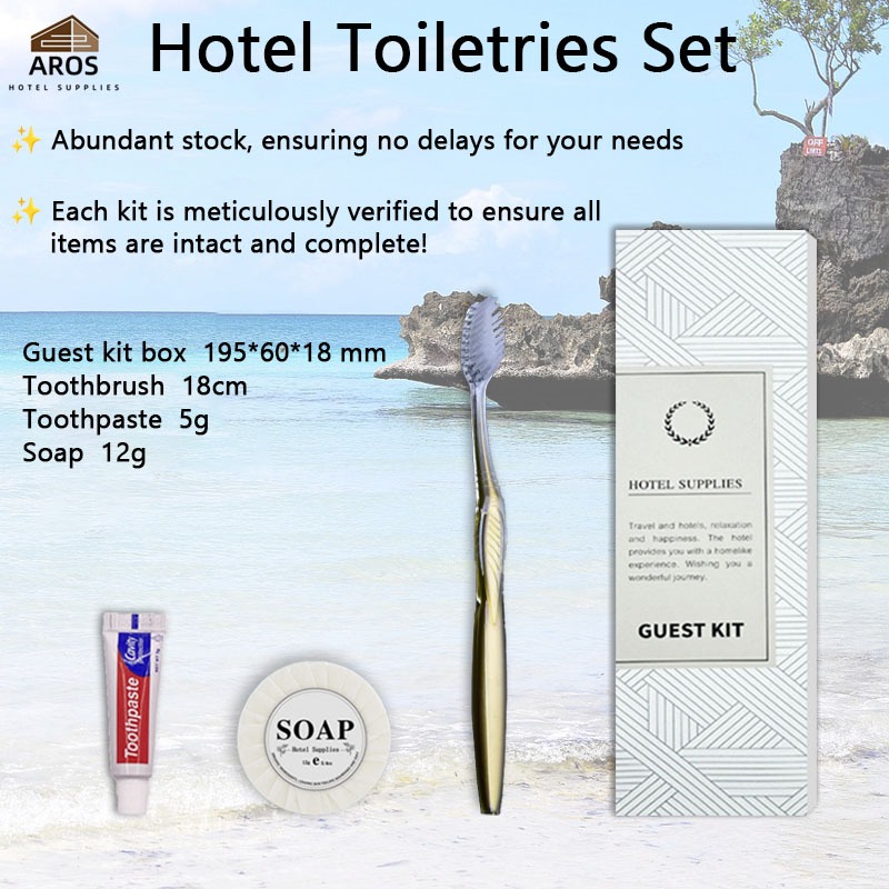 Travel Kit Guest Kit Hotel Kit Toiletries 4 in 1 with Toothpaste Soap ...