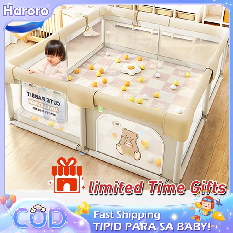 Playpen For Baby Queen/King Size With Gift Non-Toxic Oxford Cloth ...