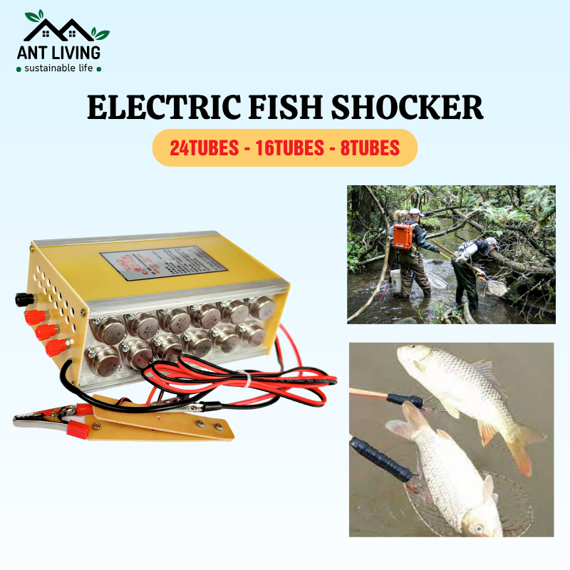 DC12V Ultrasonic Fish Stunner Electric Fishing Aparato Inverter Outdoor ...