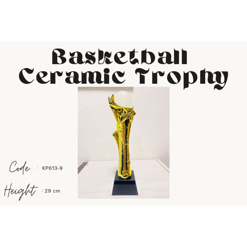 Basketball Ceramic Trophy 29 cm ( KP613-9 )( Customize Available ...