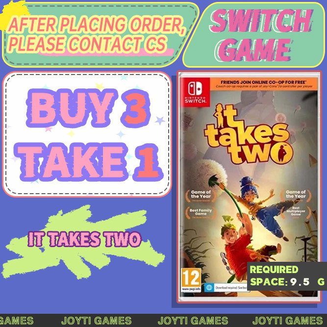 BUY 3 TAKE 1 It Takes Two Nintendo Switch Oiginal Game | Shopee Philippines