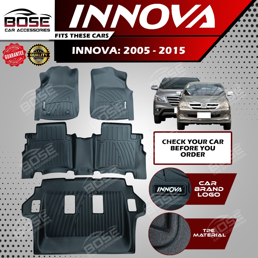 TPE / 5D Toyota Innova 2005 - Onwards Deep Dish Matting / Deepdish ...