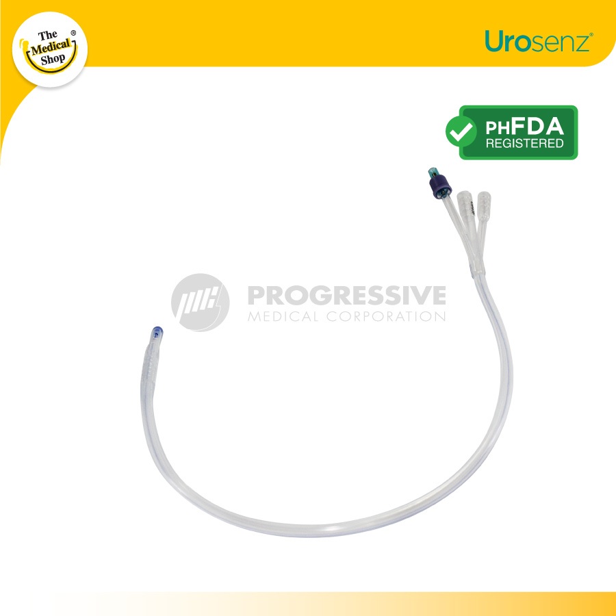 Urosenz Silicone Foley Catheter, 3-way without Stylet (sold by box of ...