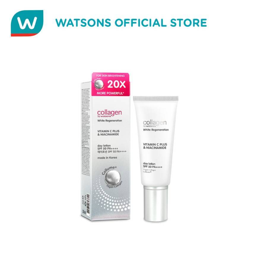WATSONS Collagen White Regeneration Day Lotion SPF50 PA 50ml | Shopee ...