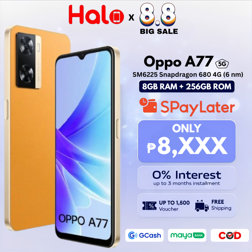 OPPO A77 | 8GB RAM + 128GB ROM | Android Phone l 33W SuperVOOC Flash ...