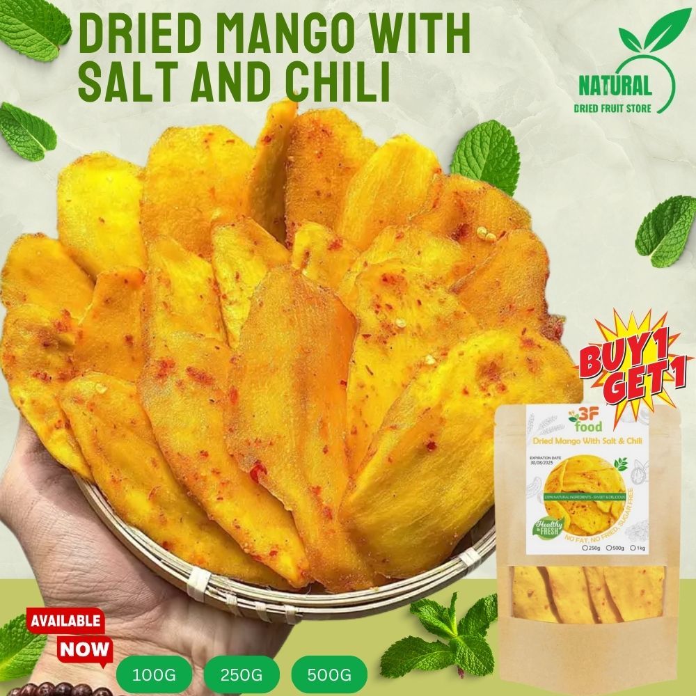 1KG SPICY DRIED MANGO WITH SALT AND CHILI – No Fat, No Sugar, No Frying ...