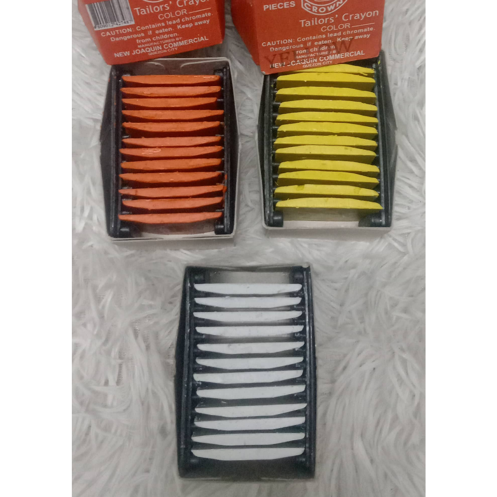 12 pcs per box Tailor Crayons Chalk | Shopee Philippines