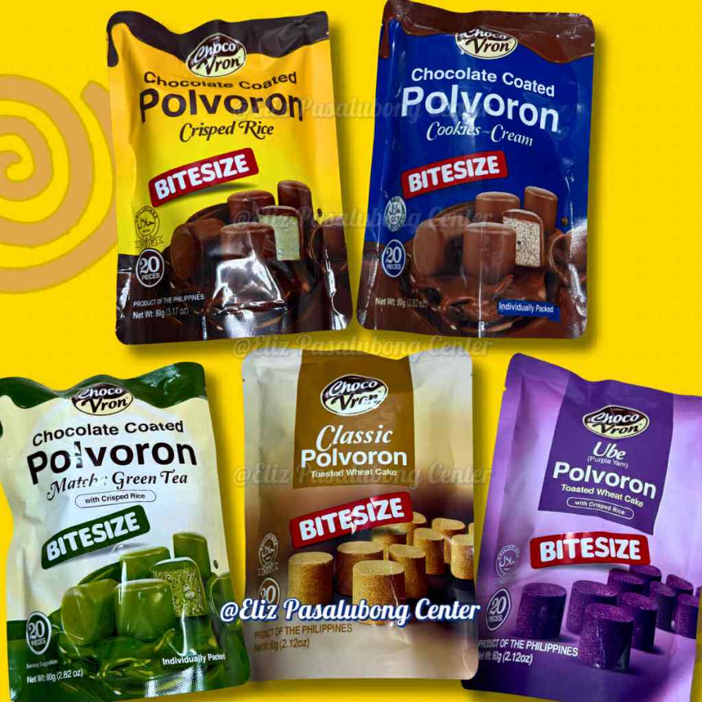 (CHOCO VRON) CHOCOLATE COATED POLVORON 80G | Shopee Philippines