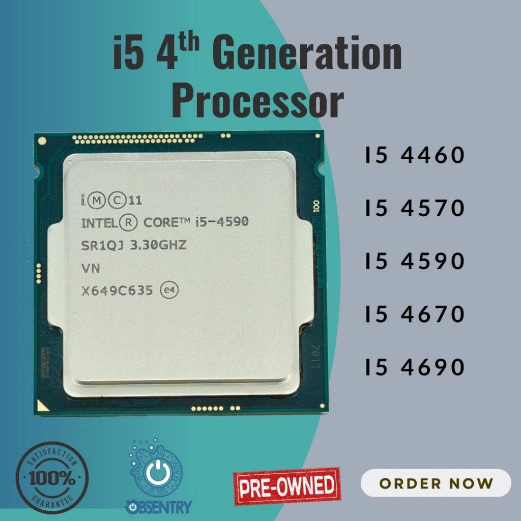 Intel Core i5-4460 i5-4570 i5-4590 i5-4670 i5-4590 Processor 4th Gen ...