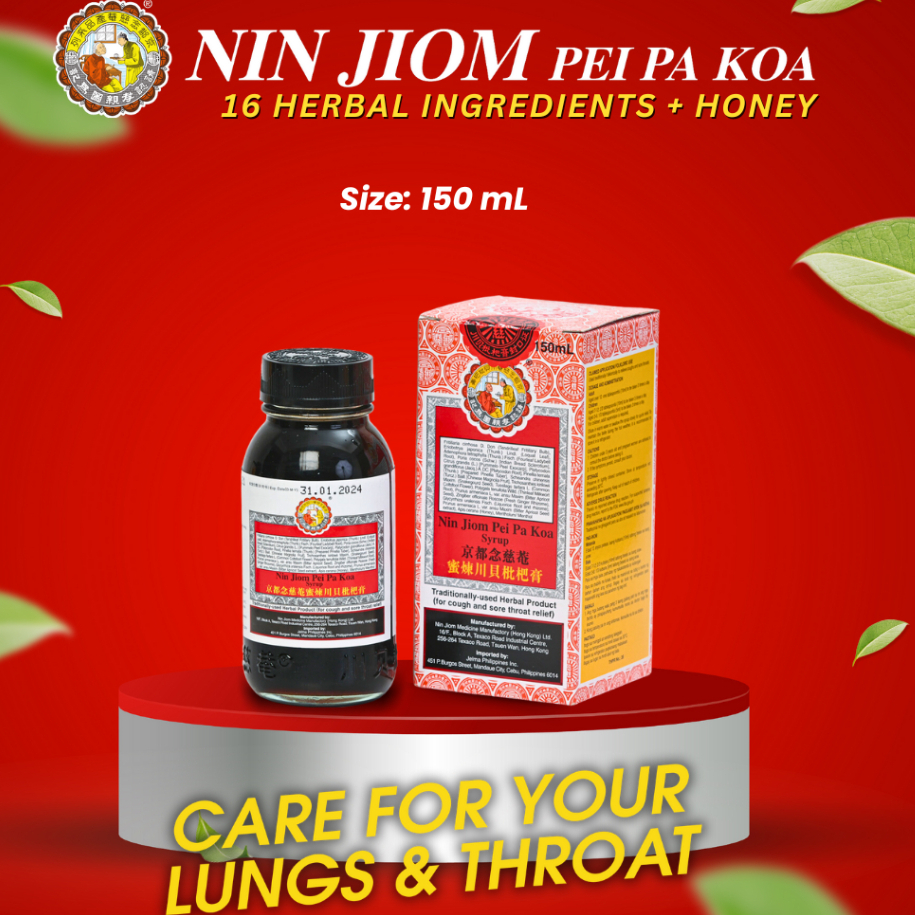 Nin Jiom Pei Pa Koa Syrup 150ml - Herbal Ingredients and Honey | Shopee ...