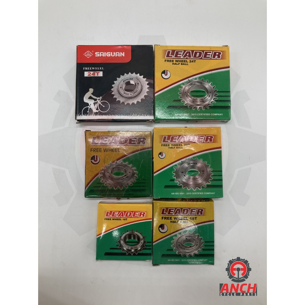 Sprocket Freewheel Leader Single Threaded 16T 18t 20t 22t 24t saiguan ...